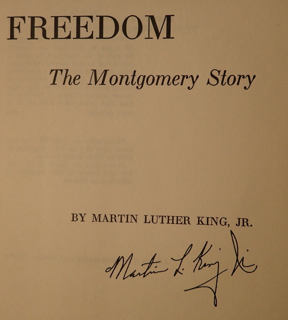 Martin Luther King Jr Signed Book Stride Toward Freedom