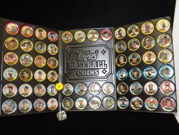 1990 Topps Baseball Coin Set. Complete Metal Button