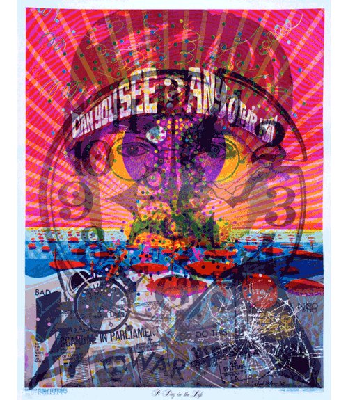 The Beatles A Day In The Life 1967 Poster