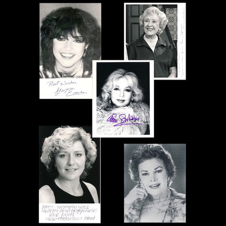 Famous TV Actresses - Autographs