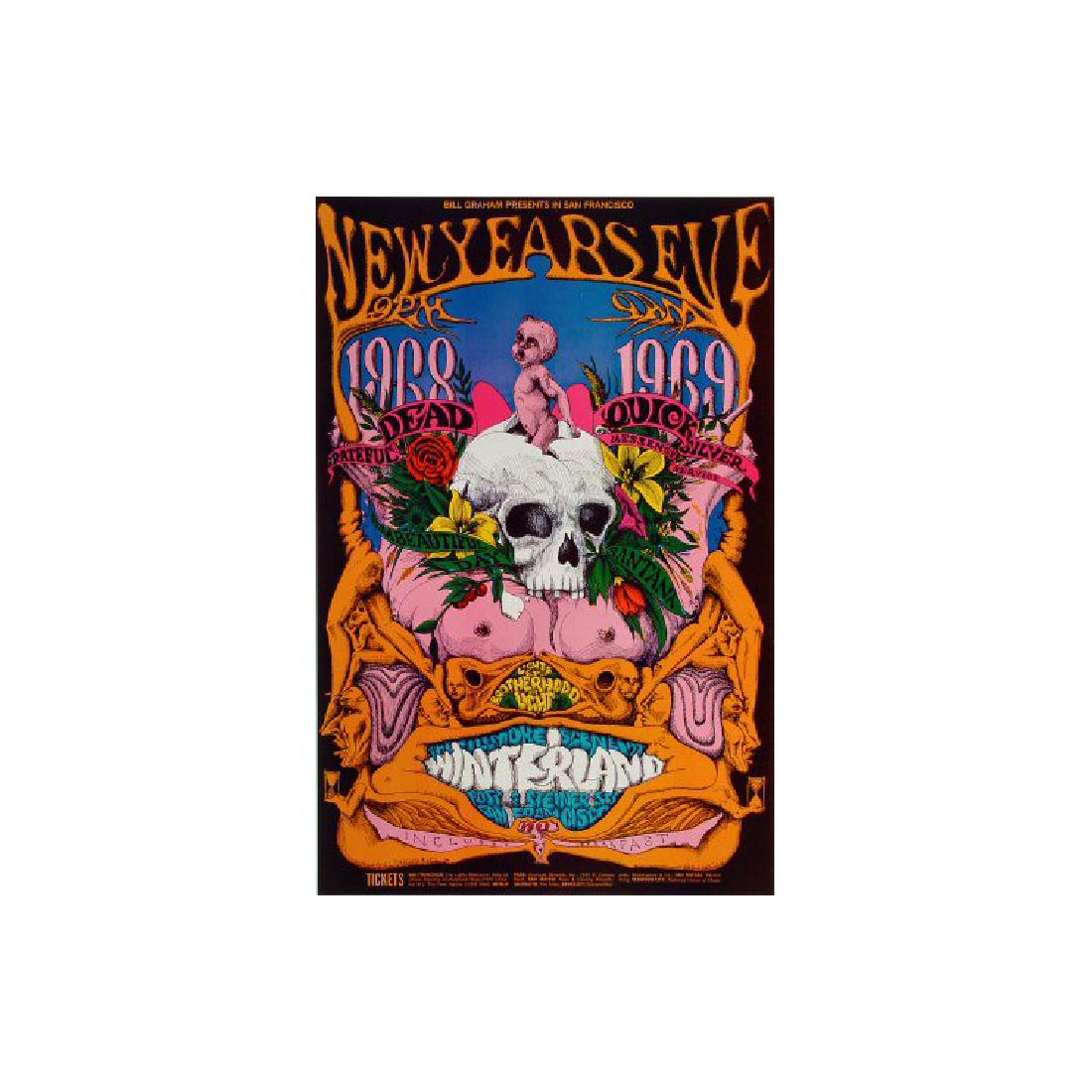 Grateful Dead 1968 Nye Concert Poster