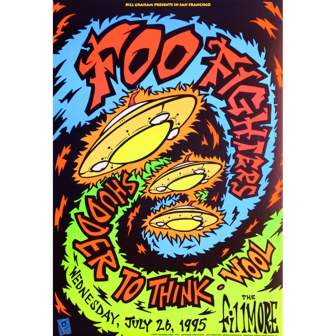 Foo Fighters - 1995 Concert Poster