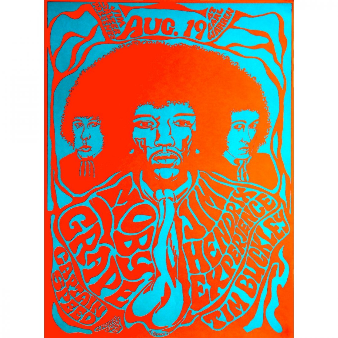 Jimi Hendrix Experience - Moby Grape - 1967 Jim Salzer