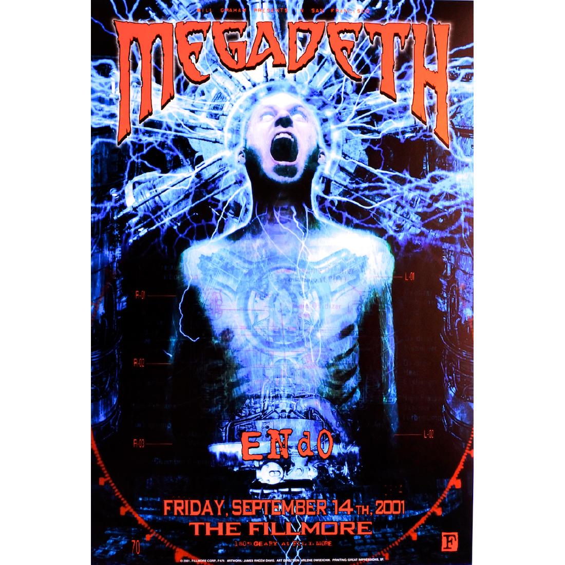 Megadeth - 2001 Concert Poster
