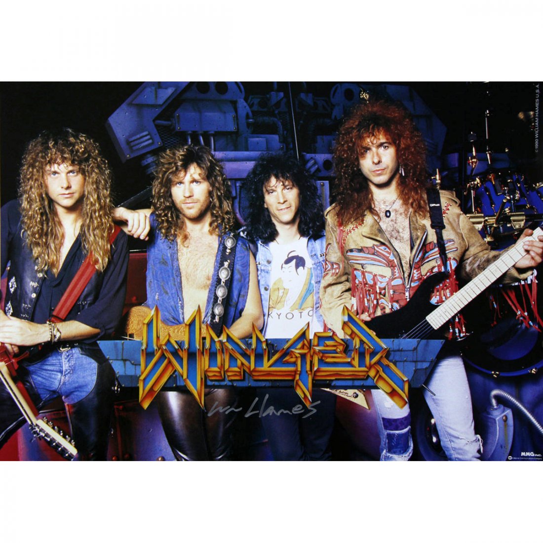 Winger - 1990 Signed Promotional Poster