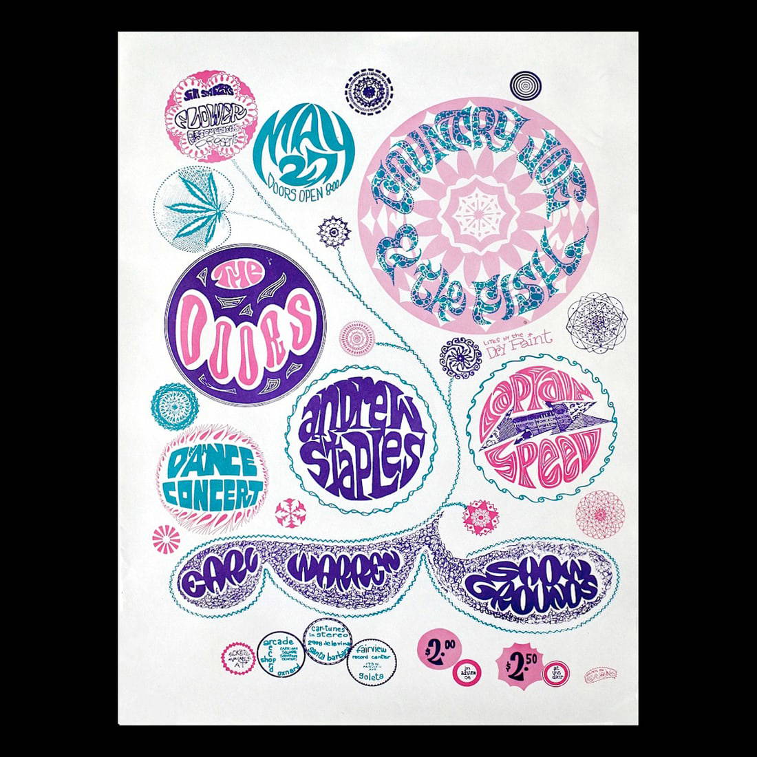 The Doors - 1967 Jim Salzer Concert Poster Auction