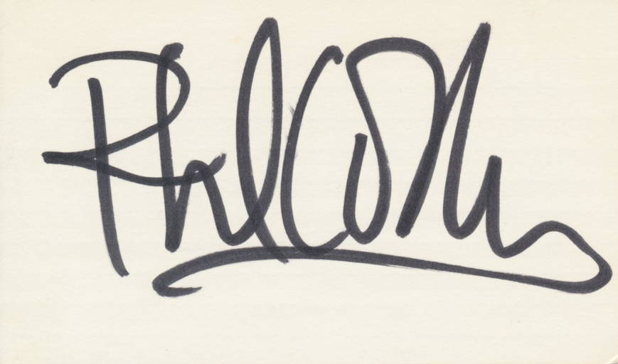 Phil Collins Autograph