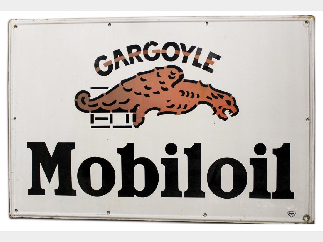 Mobiloil Gargoyle Porcelain Sign, Europe