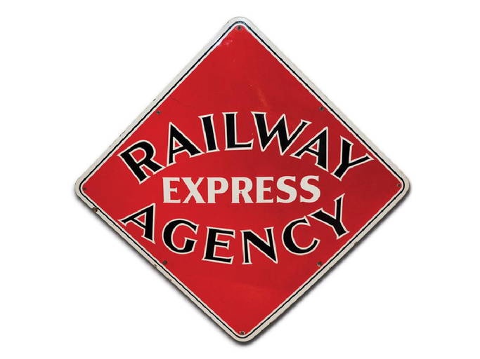 Railway Agency Express Porcelain Sign