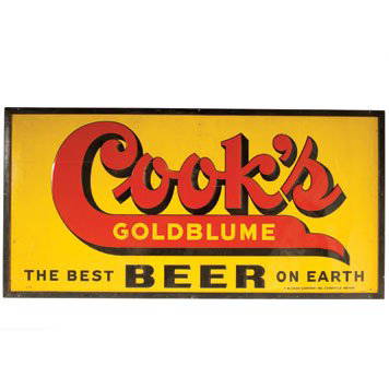 Cook's Beer Sign