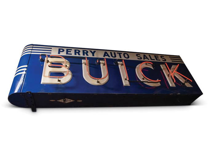 Perry Auto Sales Buick Double Sided Neon Sign