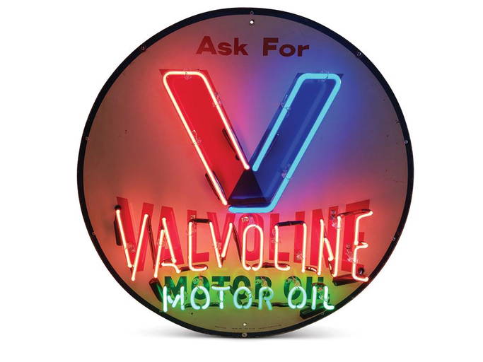 Valvoline Neon Tin Sign