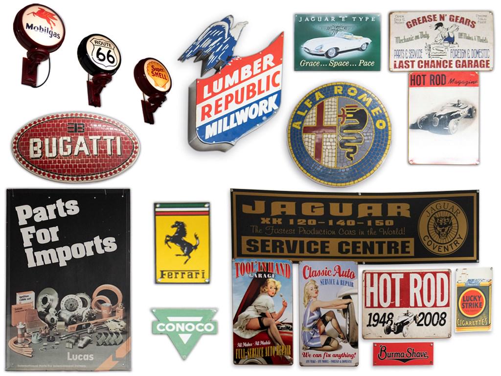 Lumber Republic Millwork Die-Cut Sign with Three Reproduction Gas ...