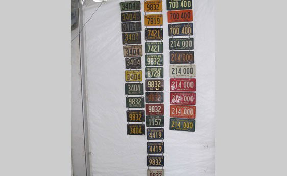 Lot Of Illinois 4 Digit And 6 Digit License Plate