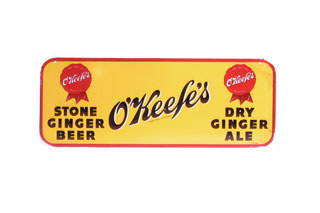 Original Soda Signs Lot Includes An Original Tin