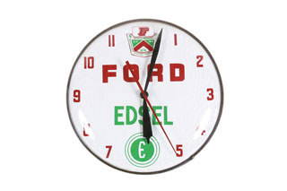 Edsel Clock Illuminated Ford Edsel Metal Clock,