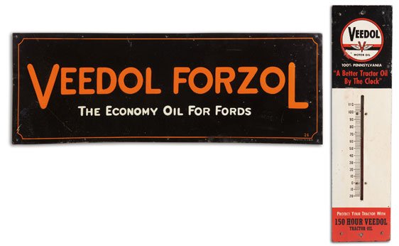 Two Veedol Signs - Jun 10, 2012 | RM Auctions / RM Sotheby's in IN