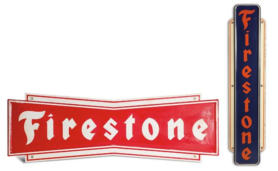 Two Firestone Signs