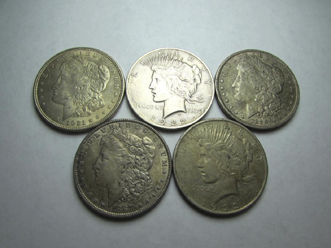 5 Us Silver Dollar Coins
