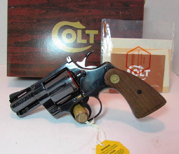 Colt Python 2.5" Blued 357 Mag Handgun Box Papers