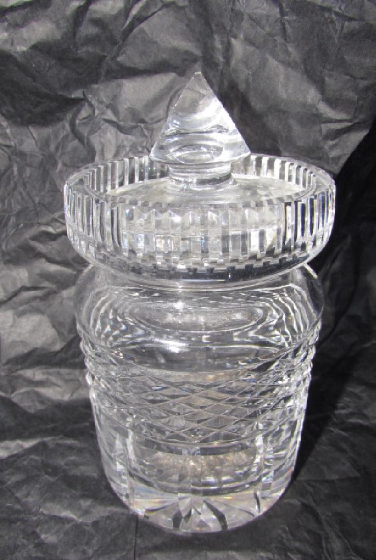 WATERFORD CRYSTAL HONEY POT JAM JELLY JAR w/ LID