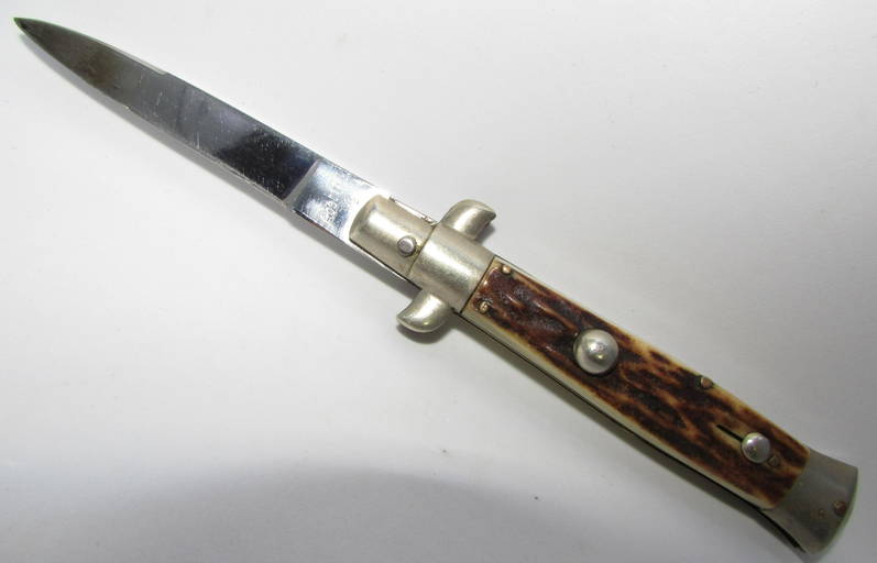 Rostfrei German Switchblade Auto Knife Stag