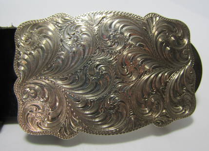 Vintage Sterling Silver And Gold Buckle Set By Soulages Reno, Nv