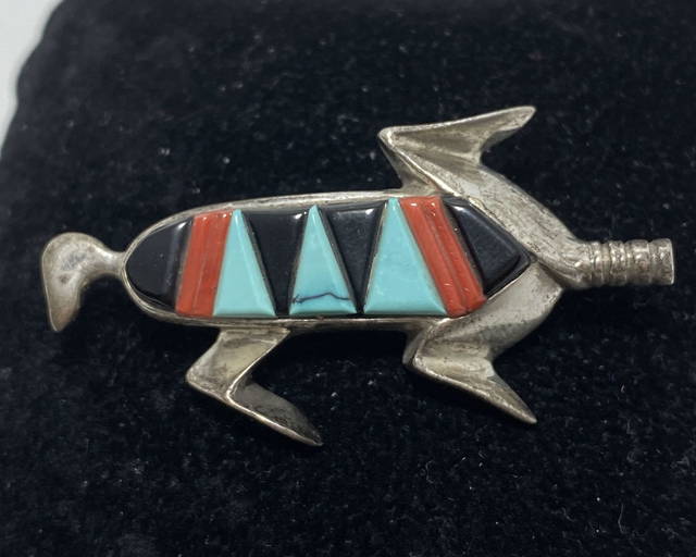 MULTICOLOR SIGNED STERLING NAVAJO CORN COB PIN (#0133) on Oct 02, 2022 ...