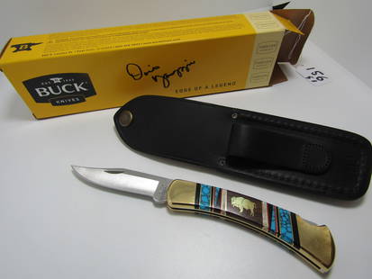 Navajo Yazzie Turquoise Buck Knife 110