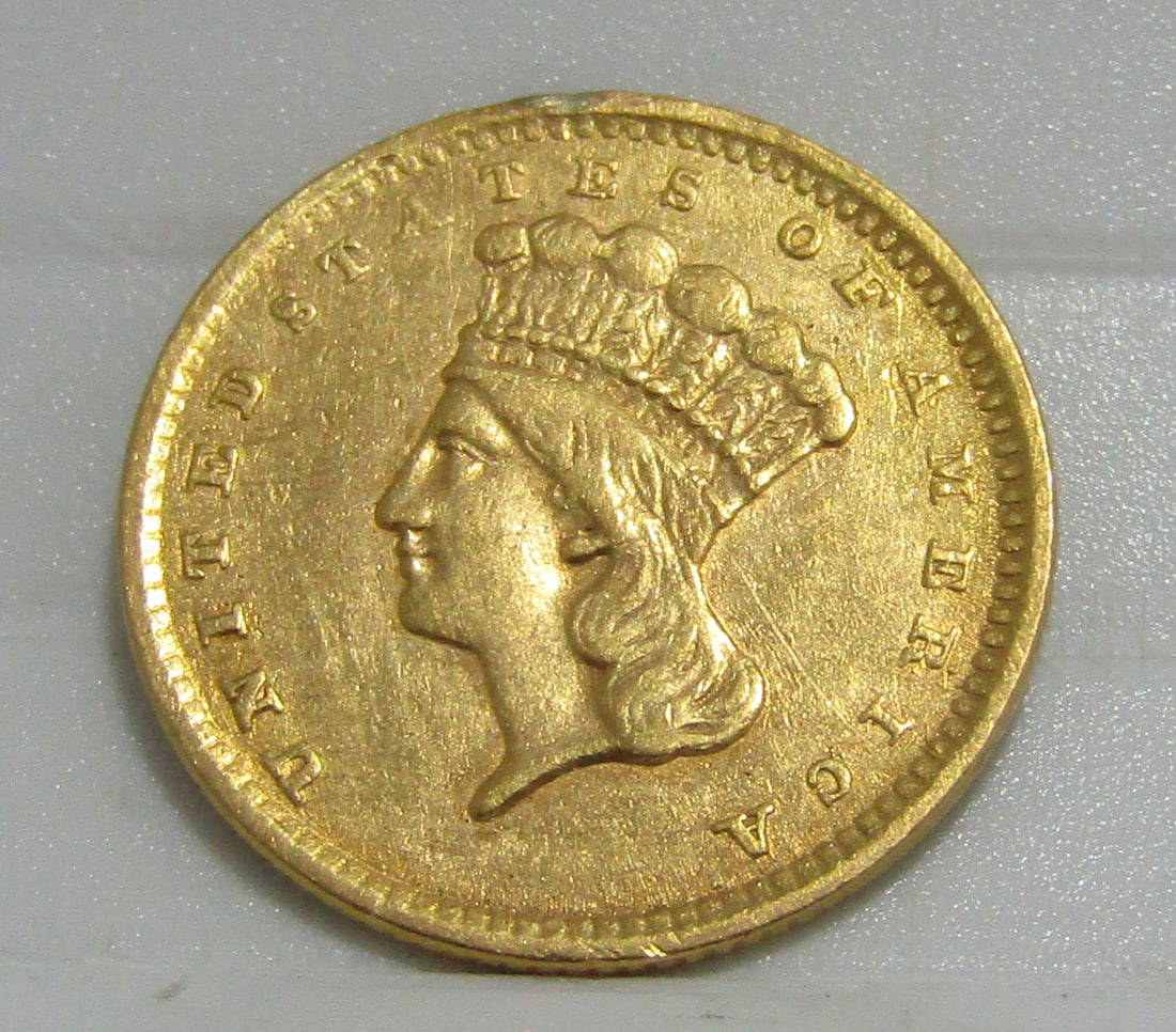 1856 Us 1 Dollar Gold Coin Auction