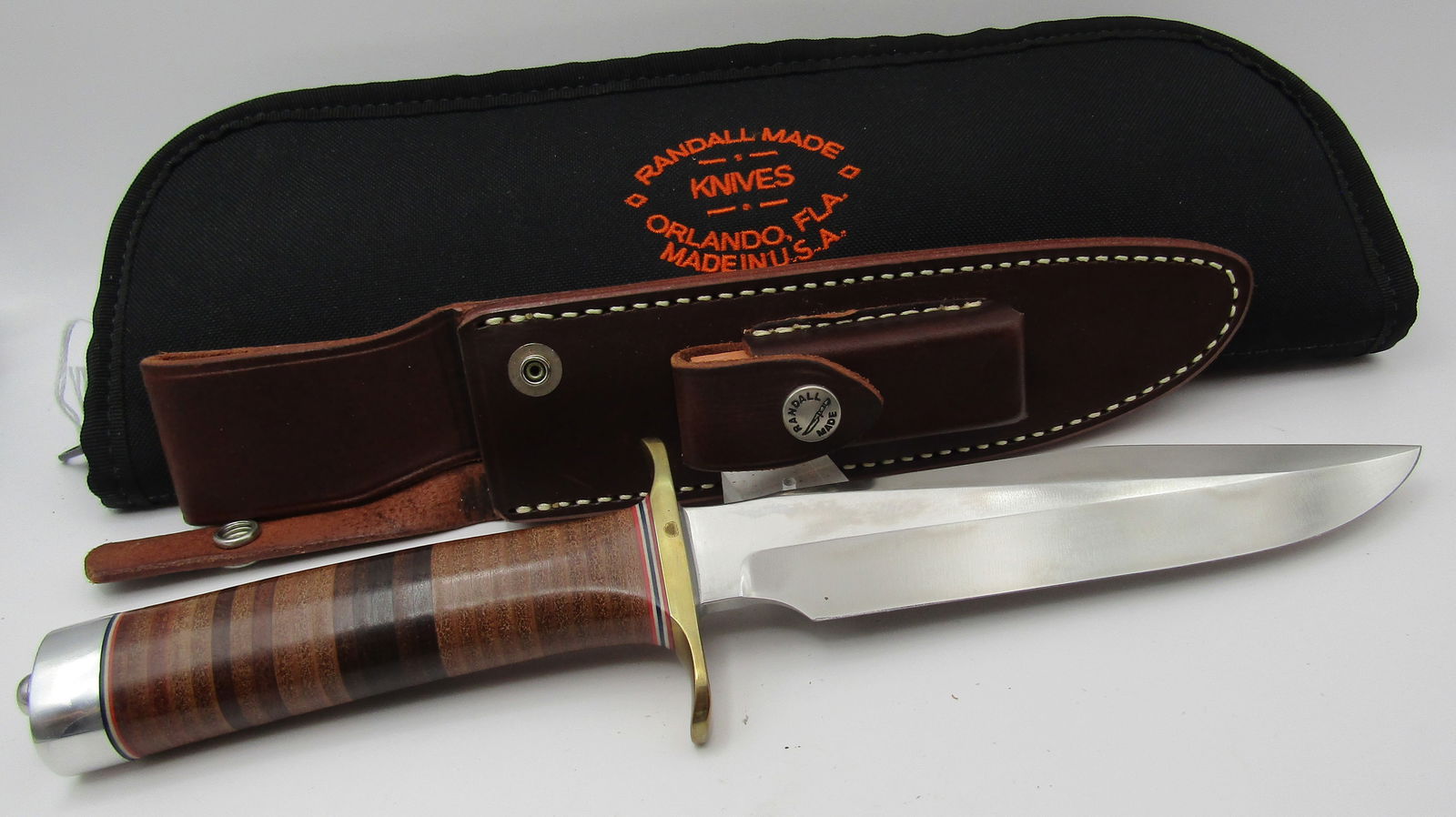 Randall Made Model 1 Knife 7" W Sheath & Case Auction