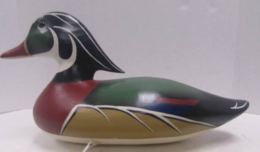 Lisa Byrd Signed Wood Duck Decoy