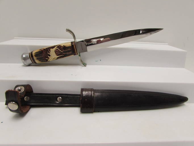 Rostfrei Solingen Knife & Sheath Stag