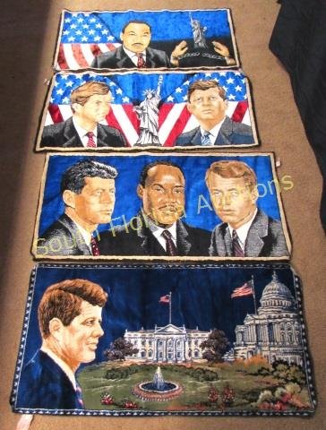 4 TAPESTRY RUG WALL HANGING JFK KENNEDY ML KING - Jan 10, 2016 ...