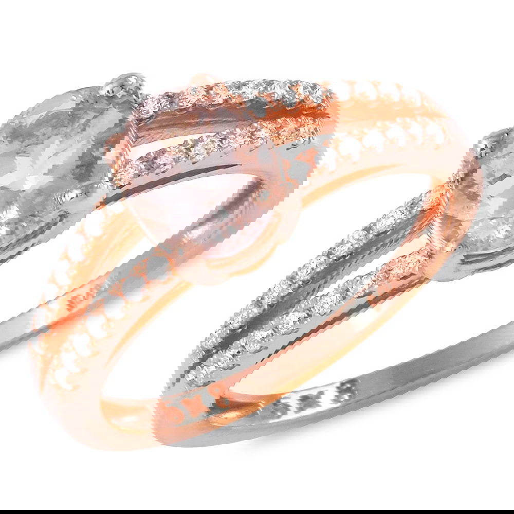 1.11ct Morganite 14 K Rose Gold Ring Auction