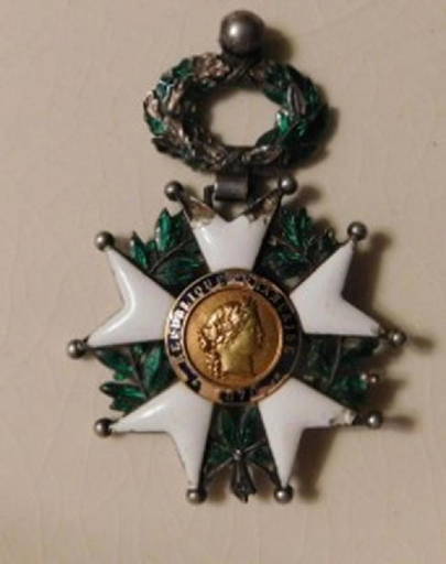 Gold And Enamel French 1870 Medallion Pin French Forei