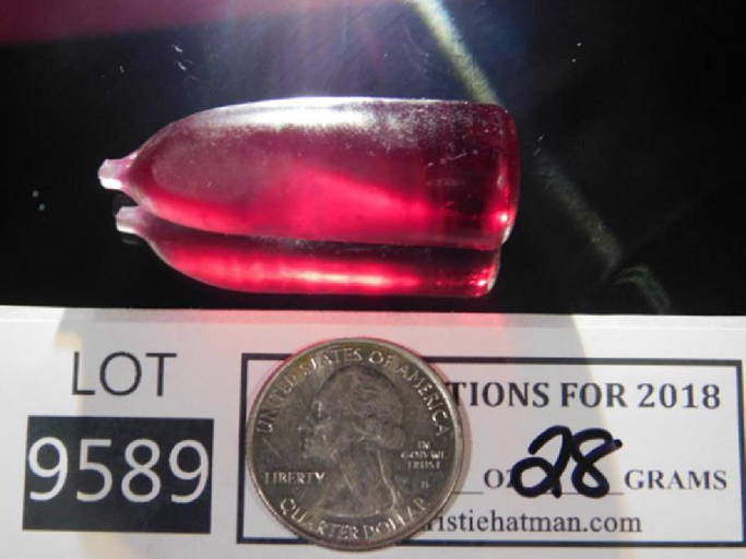 Man Made Ruby Flame Fusion Boule