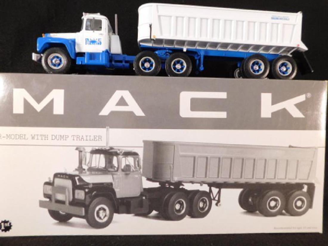 First Gear Mack R Model With Dump Truck Die Cast Truck