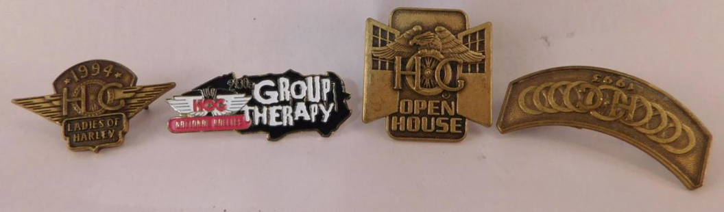 Vintage Harley Davidson Lapel Pins (yes,we Ship)