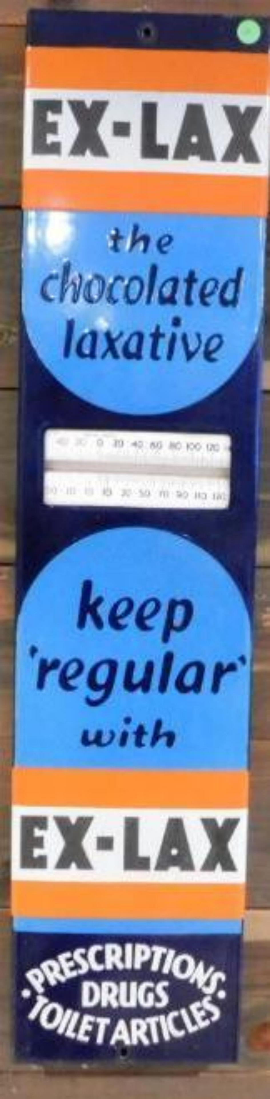 EX-LAX THERMOMETER PORCELAIN ADVERTISING SIGN VINTAGE - Mar 08, 2021 ...