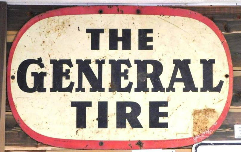 The General Tire Advertising Sign 1939 Antique Vintage