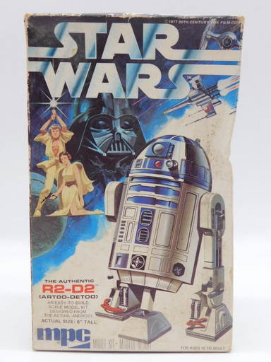 Star Wars R2 D2 Model Kit In Original Box Tin Toys,