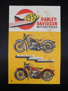 Vintage Harley Davidson Poster