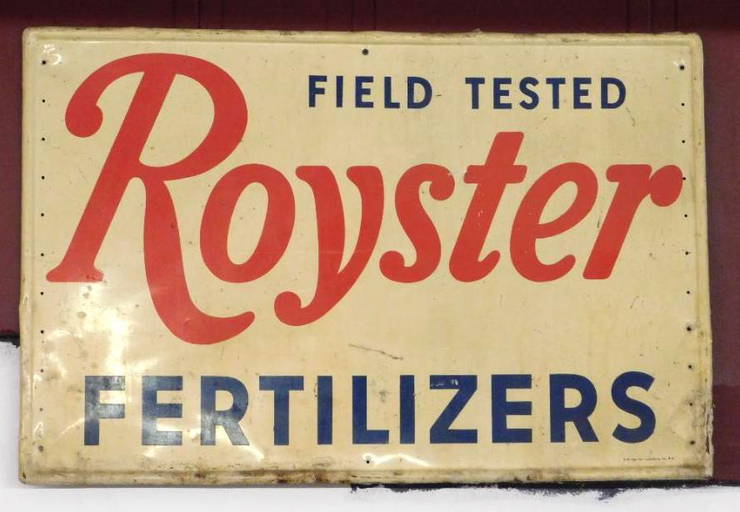 ROYSTER FERTILIZERS SIGN 35.5X23.5 ADVERTISING VINTAGE - Jul 24, 2021 ...