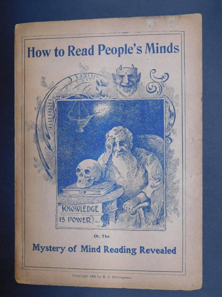 1904 How To Read Peoples Minds Book 52620 On Sep 27 2021 Col