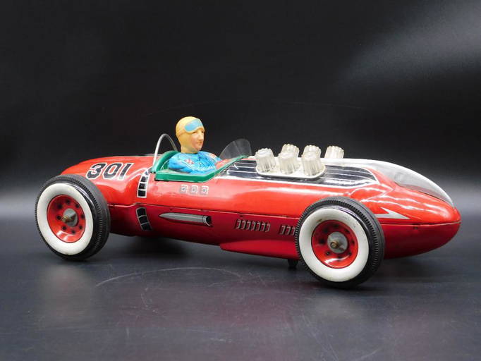 JAPANESE TRADEMARK TOYS RACE CAR WITH DRIVER VINTAGE ANTIQUE - Apr 04 ...