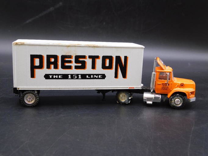 Tonkin Preston Truck And Trailer Toy Vintage Antique