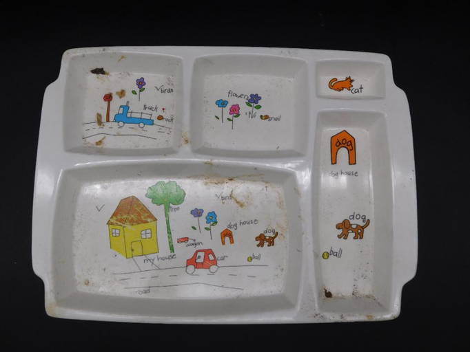 Vintage Kids Food Tray