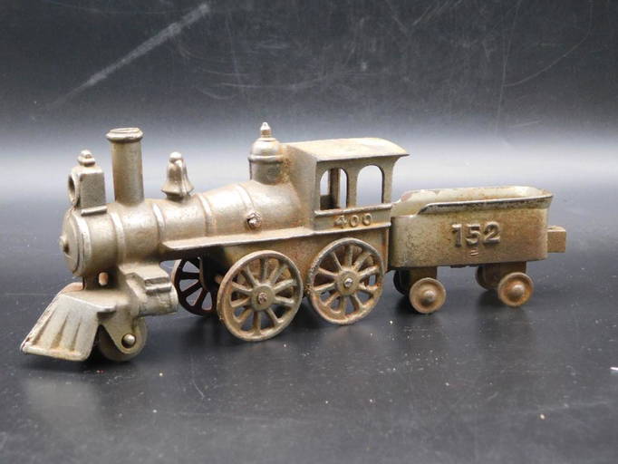 Cast Iron Train Engine Toy Vintage Antique