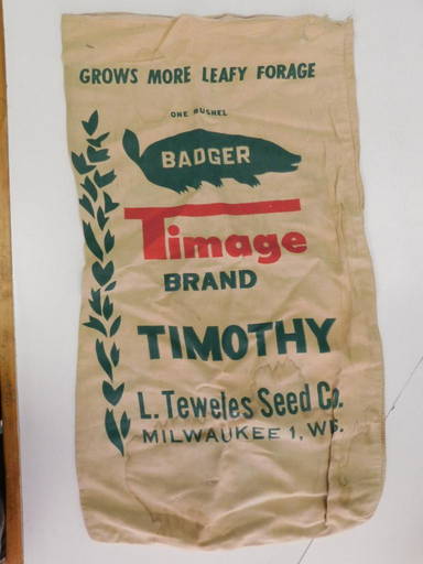 Badger Timage Brand Timothy Seeds Vintage Antique